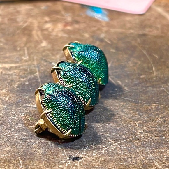 Vintage | Jewelry | Rare Vintage All Natural Scarabs Set In Gold Filled ...